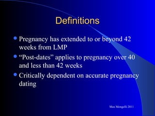 Post- term pregnancy | PPT
