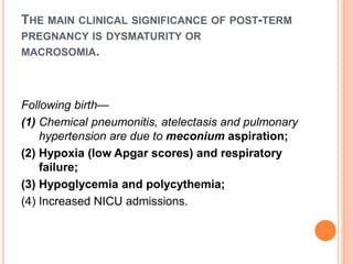 Postterm pregnancy | PPTX