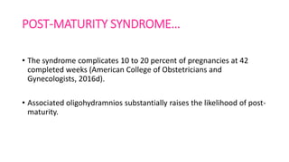 Postterm pregnancy | PPTX