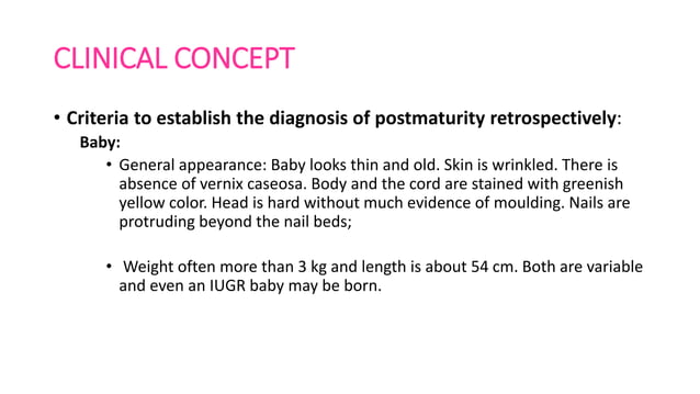 Postterm pregnancy | PPTX | Pregnancy | Reproductive Health