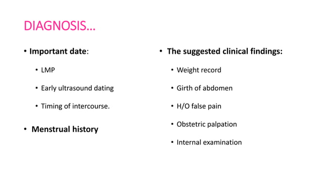 Postterm pregnancy | PPT