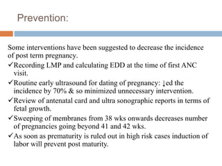 Post term pregnancy | PPT