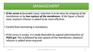 POST TERM PREGNANCY By Dr. Elioba.pptx