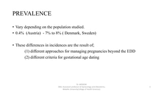 Post term pregnancy by Dr. Akebom, 2024.pptx