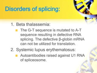 Post transcriptional modifications | PPTX