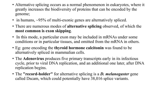 Post transcriptional modifications | PPTX | Programming Languages ...