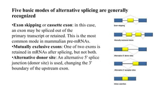 Post transcriptional modifications | PPTX
