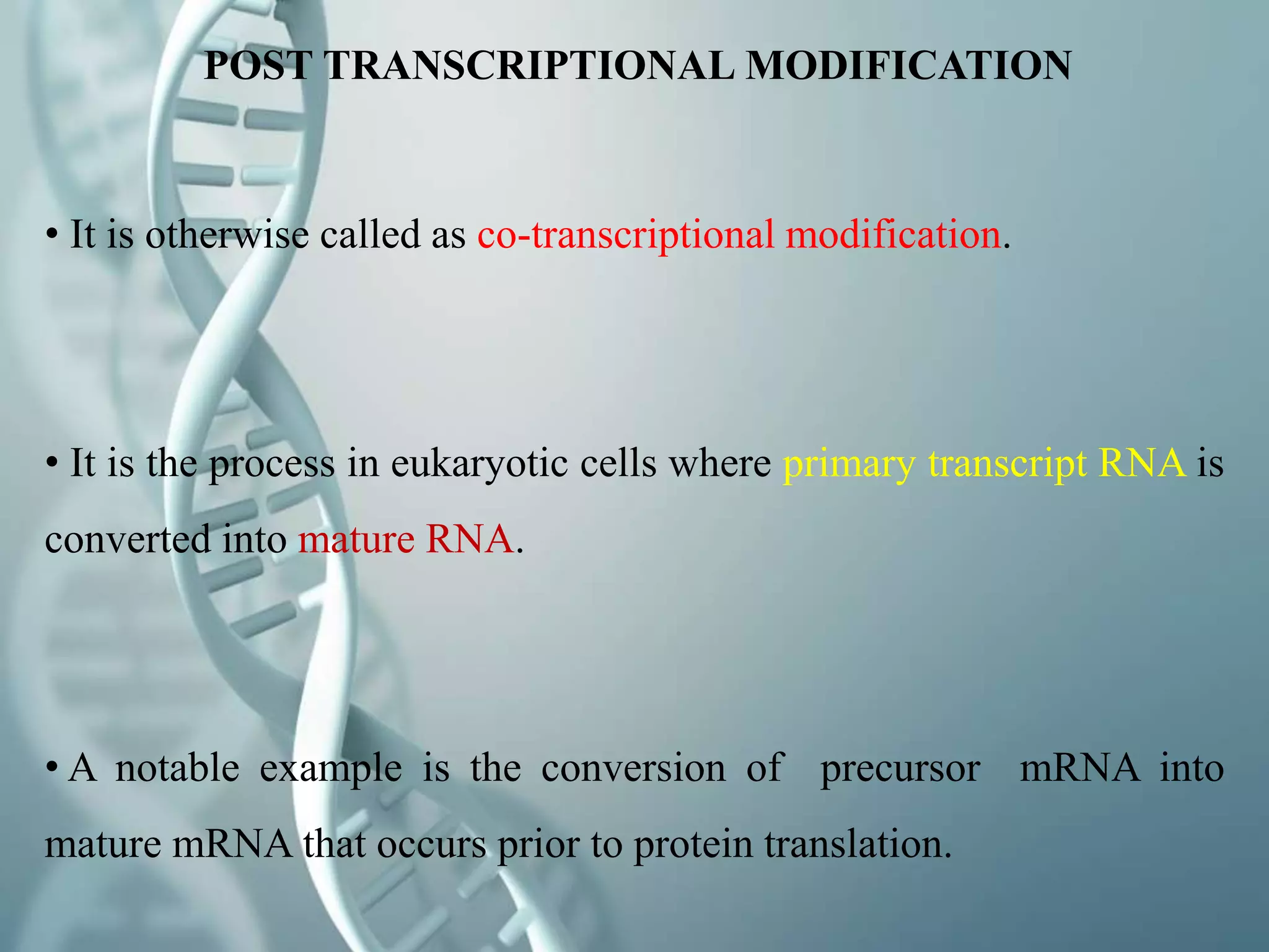 Post transcription and wobble hypothesis | PPTX
