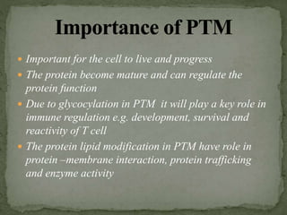Post translational modification of protien | PPTX