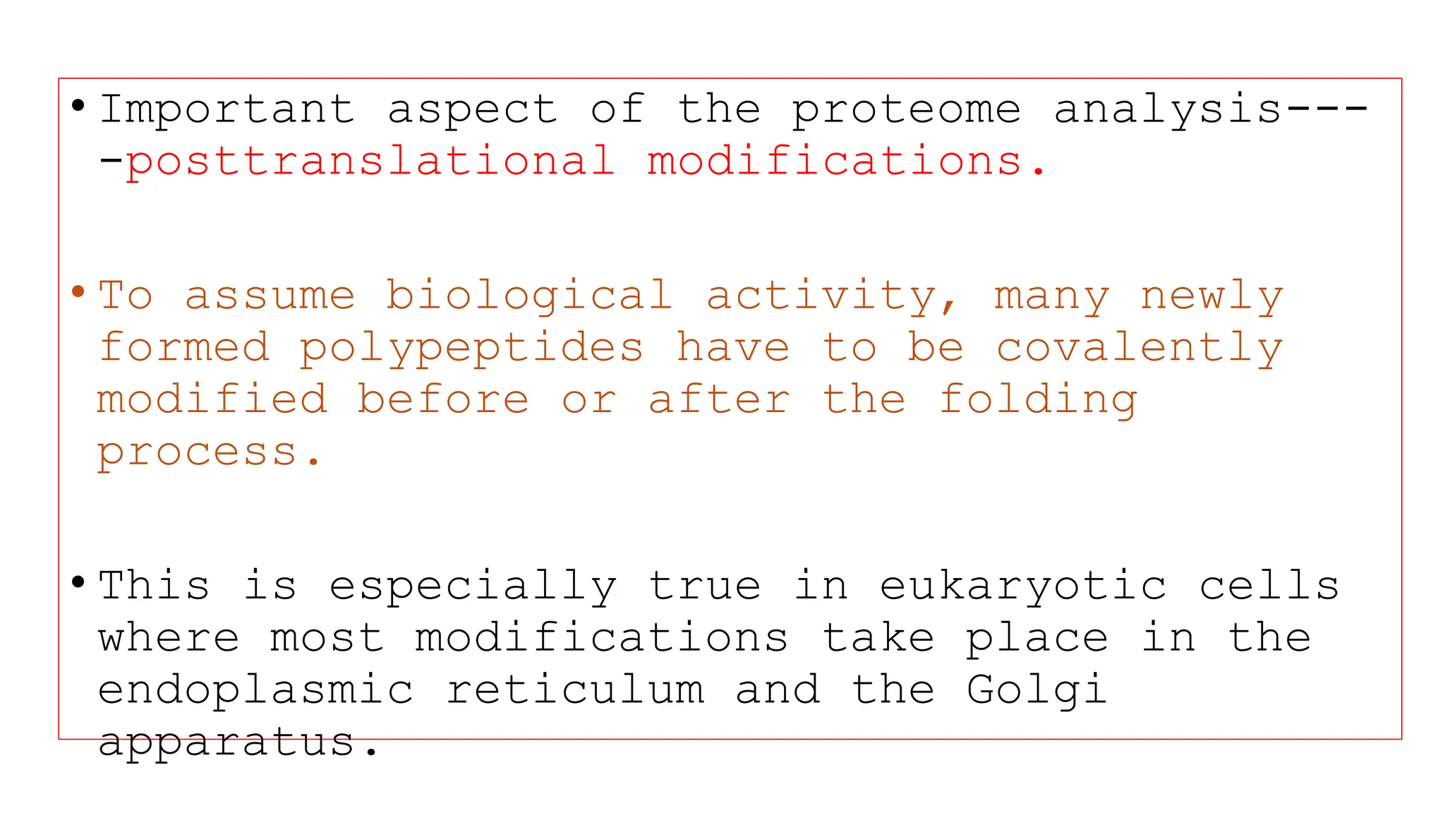 Posttranslational Modifications Bioinformatics Ppt