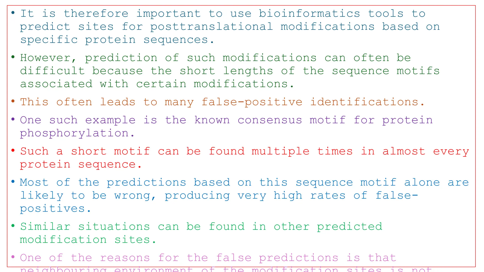 Posttranslational Modifications Bioinformatics Ppt