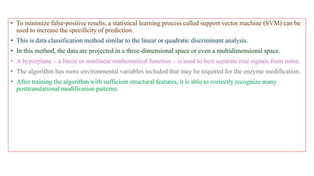 Posttranslational Modifications . Bioinformatics | PPT Posttranslational Modifications . Bioinformatics | PPT