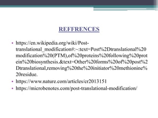 Post translation control-regulation_of_gene_expression_in_eukaryotes ...