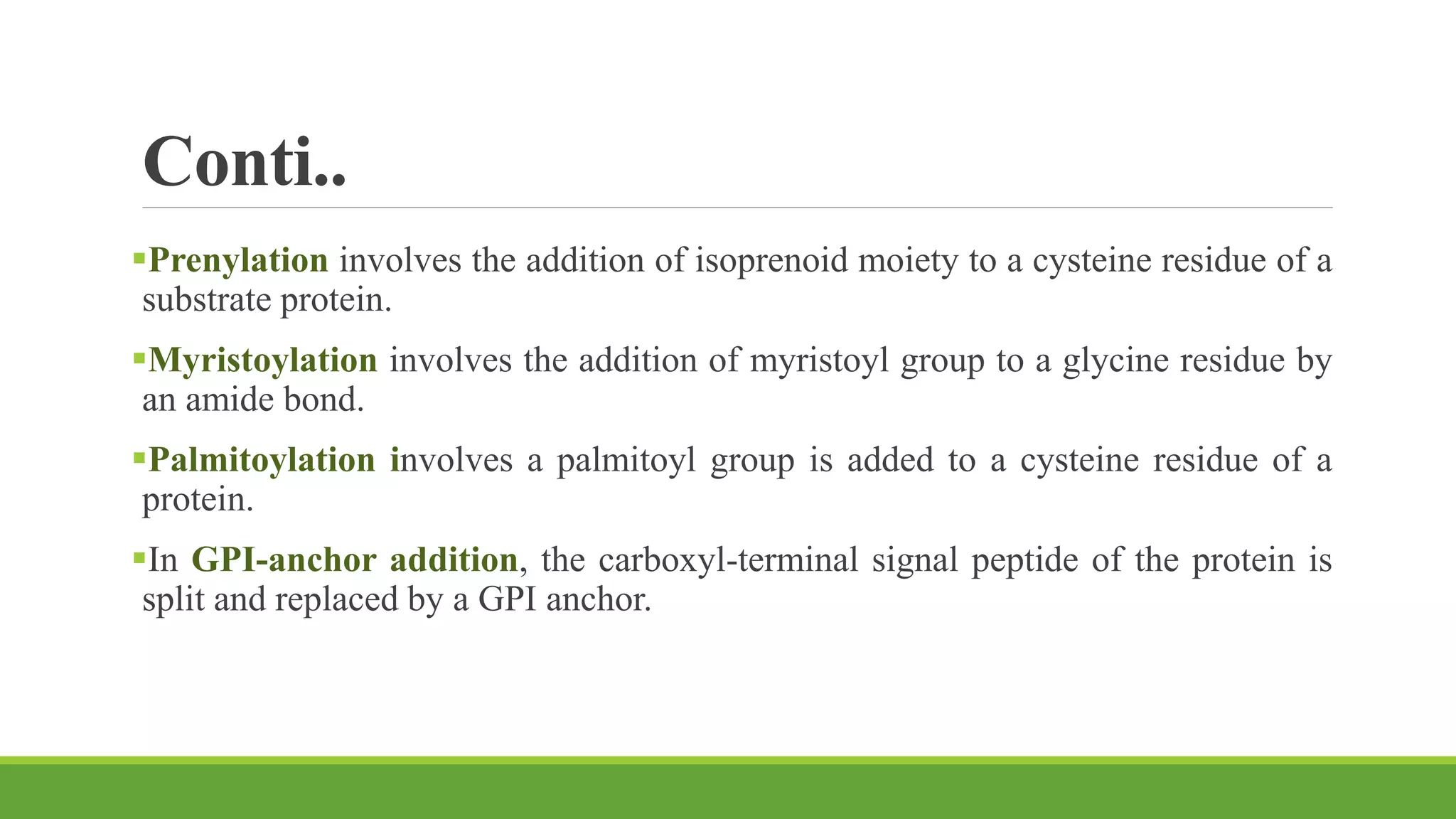 Post translation modification of protein | PPTX