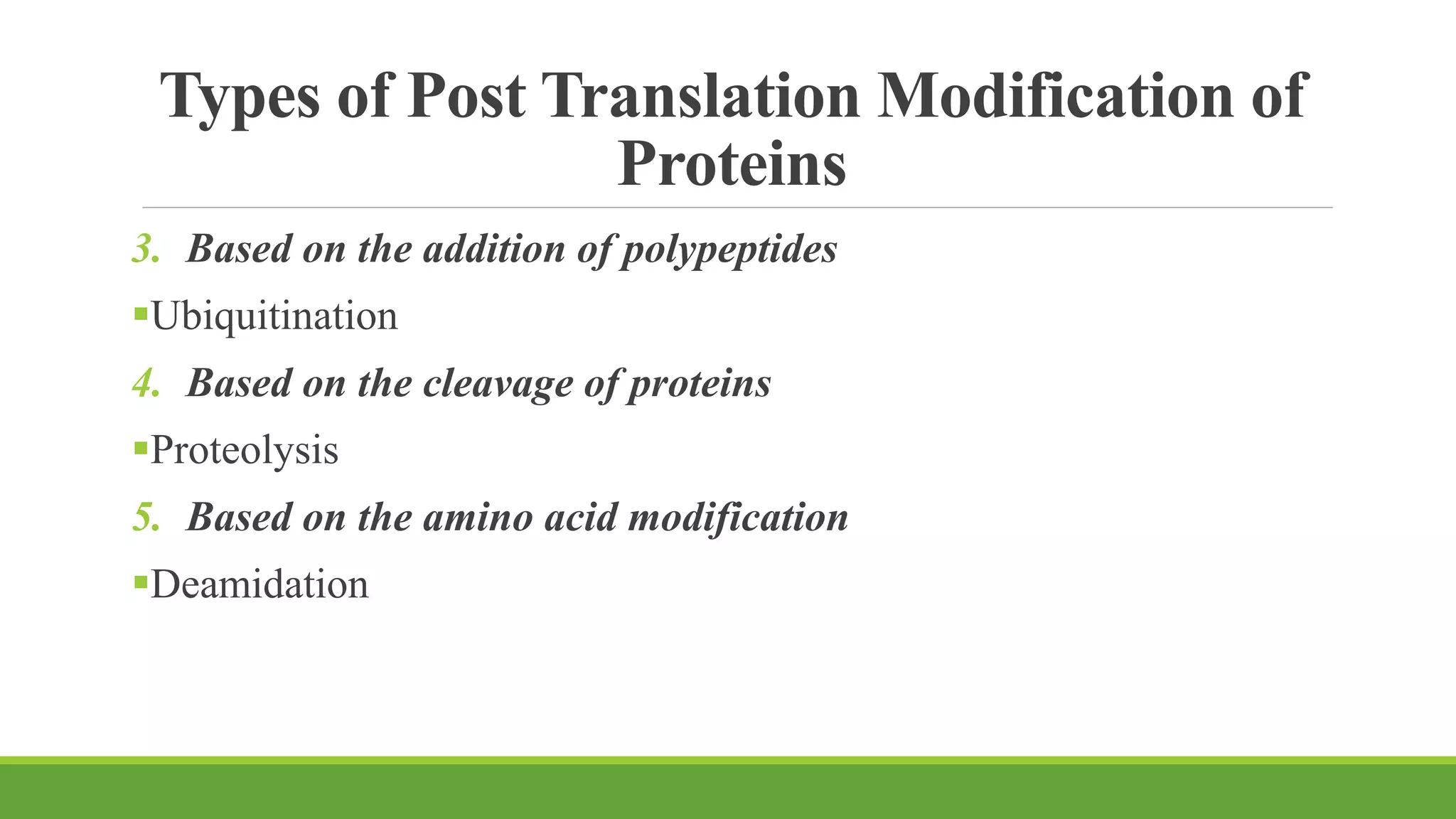 Post translation modification of protein | PPTX
