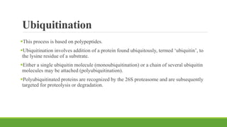 Post translation modification of protein | PPTX
