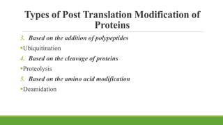 Post translation modification of protein | PPTX