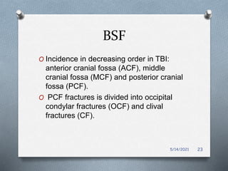 Post traumatic csf leak & bsf mgt update finalllpptx | PPTX | Death ...
