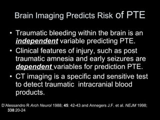 Lecture on post traumatic epilepsy | PPT