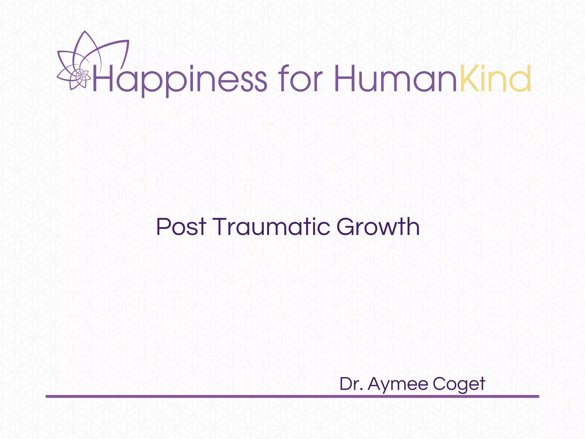 Post Traumatic Growth | PDF