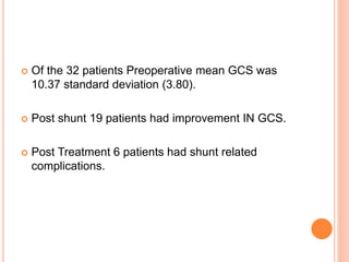 Post traumatic hydrocephalus | PPTX