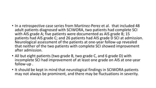 Posttraumatic spinal cord injury without radiographic abnormality | PPTX