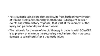 Posttraumatic spinal cord injury without radiographic abnormality | PPTX