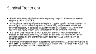 Posttraumatic spinal cord injury without radiographic abnormality | PPTX