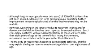 Posttraumatic spinal cord injury without radiographic abnormality | PPTX