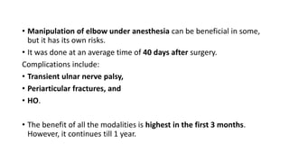 Posttraumatic stiff elbow | PPTX