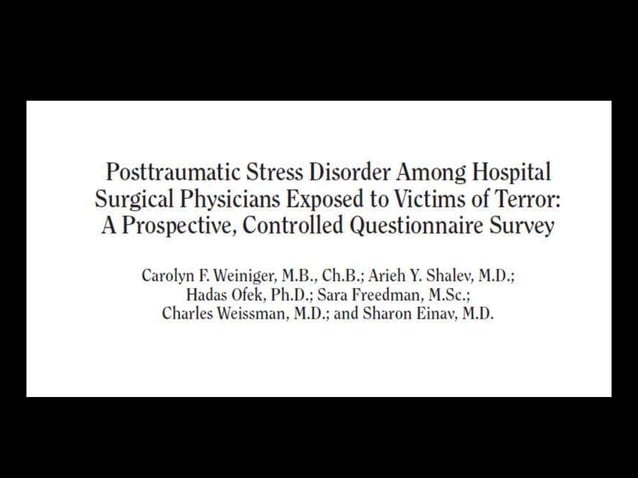 Post traumatic stress disorder | PPTX