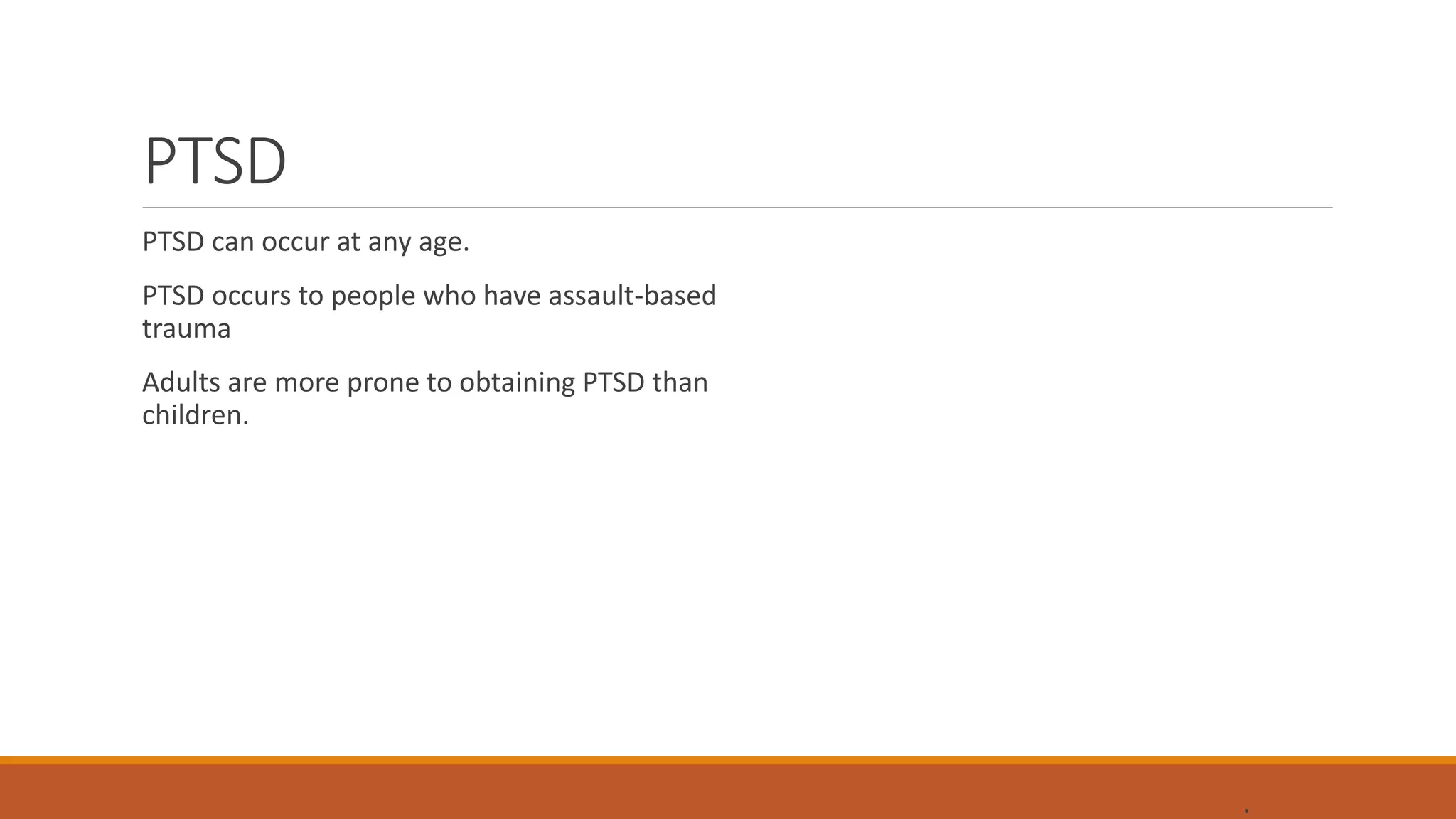 Post traumatic stress disorder | PPT