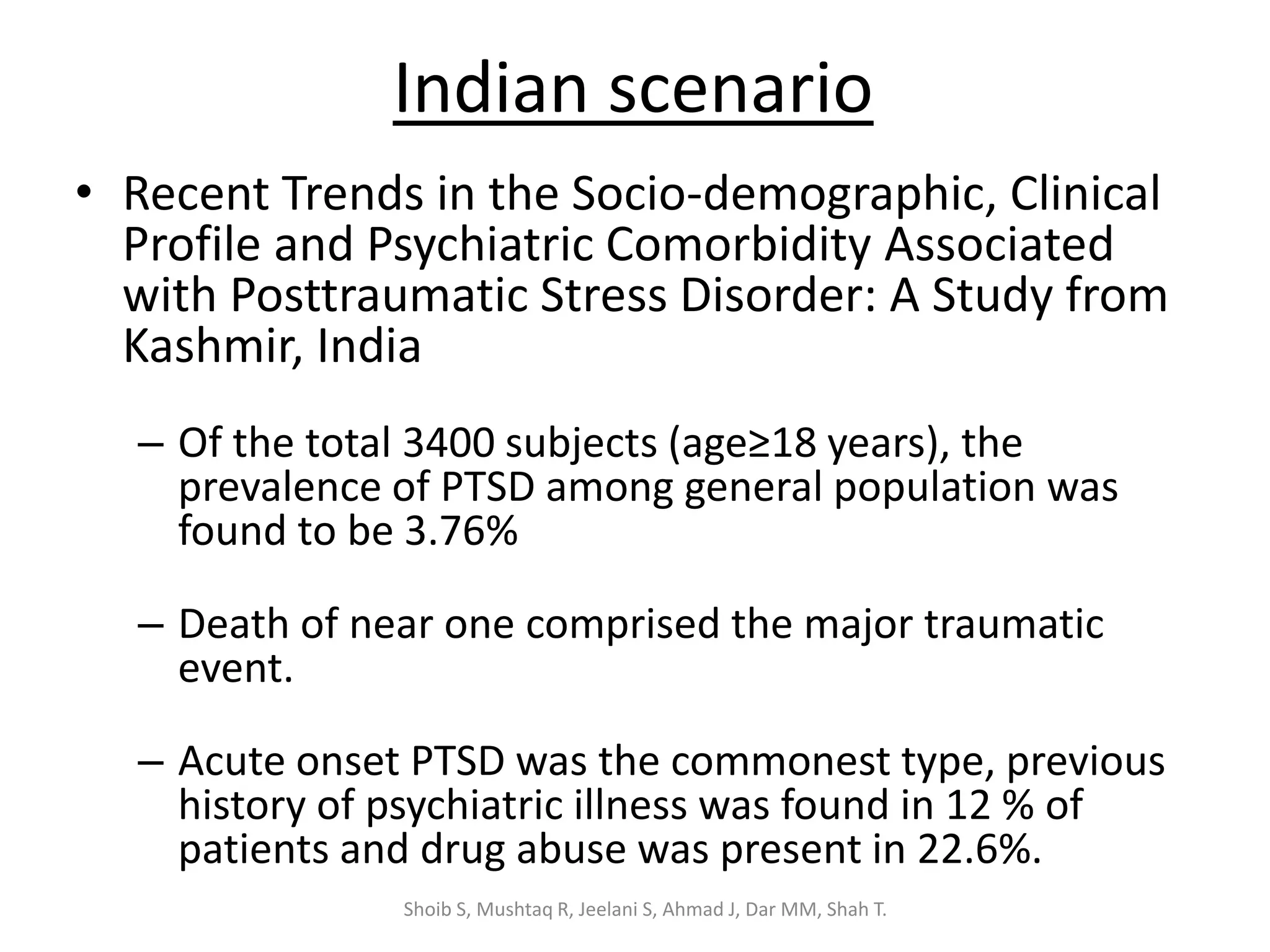 Post traumatic stress disorder | PPTX | Mental Health | Diseases and ...