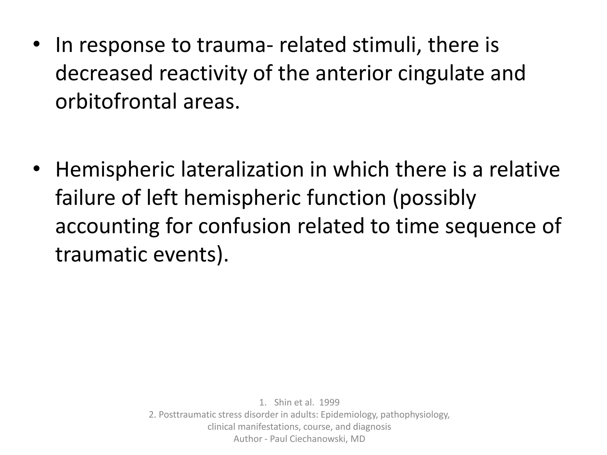 Post traumatic stress disorder | PPTX