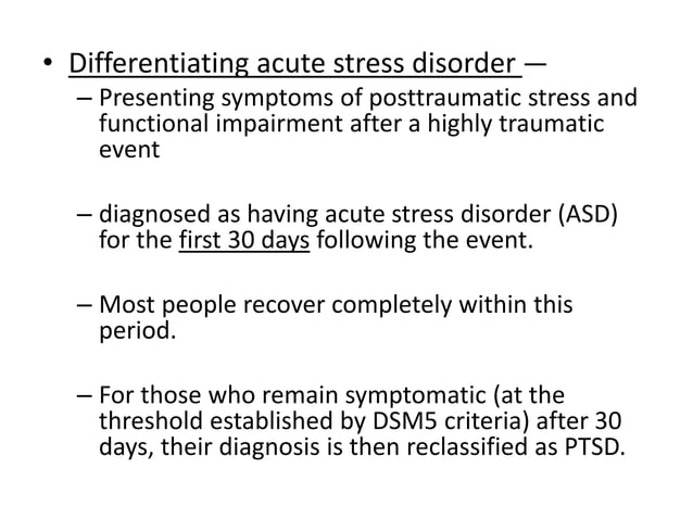 Post traumatic stress disorder | PPTX | Mental Health | Diseases and ...