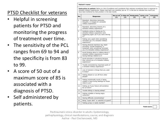 Post traumatic stress disorder