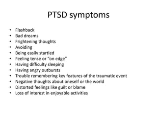 Understanding PTSD (Post Traumatic Stress Disorder) By Dr. Sanjyot ...