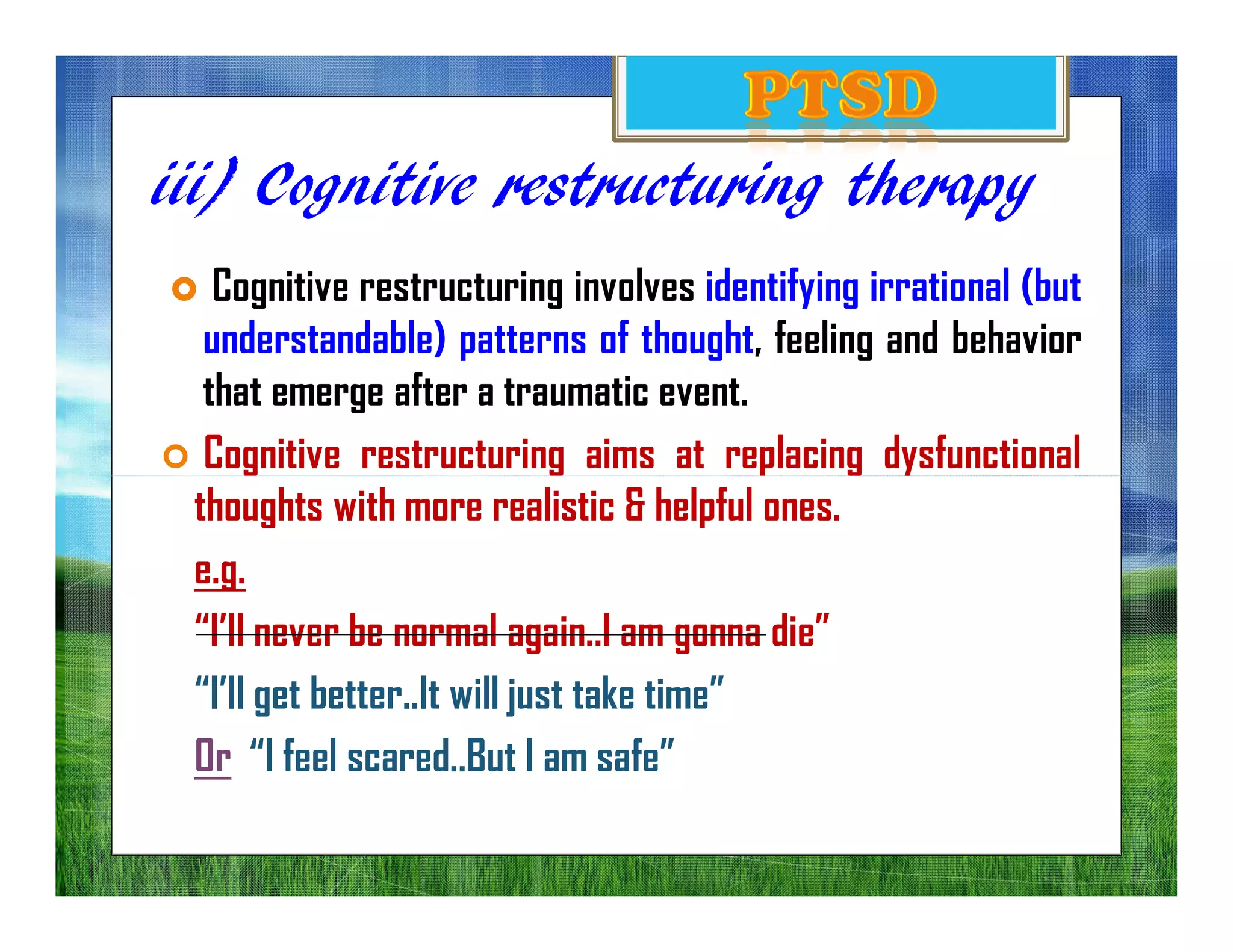 Post traumatic stress disorder (PTSD) | PDF