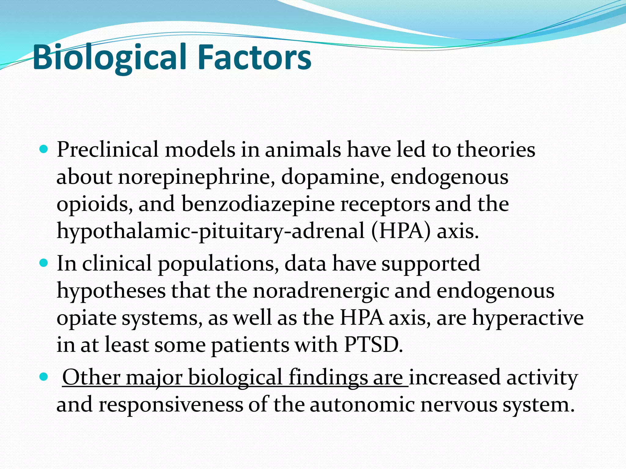 Posttraumatic stress disorder (ptsd) | PPTX