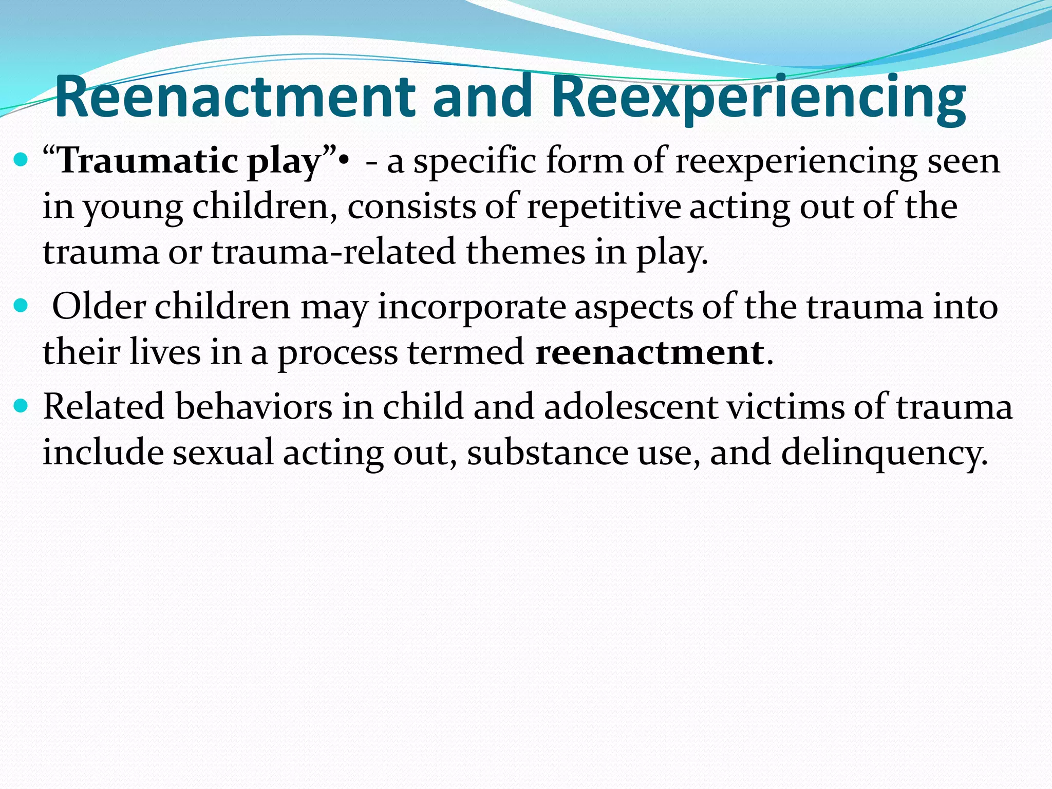 Posttraumatic stress disorder (ptsd) | PPTX