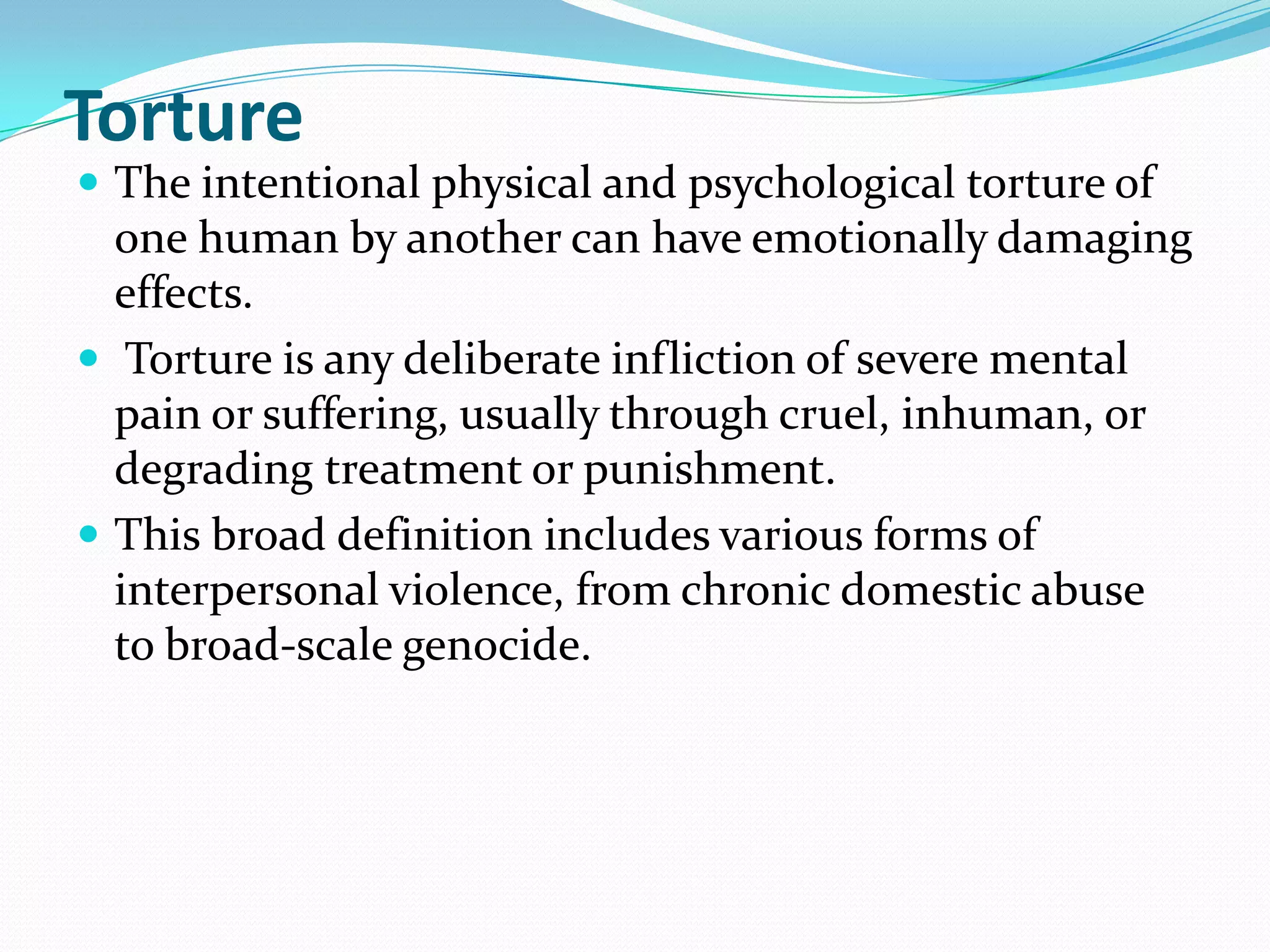 Posttraumatic stress disorder (ptsd) | PPTX