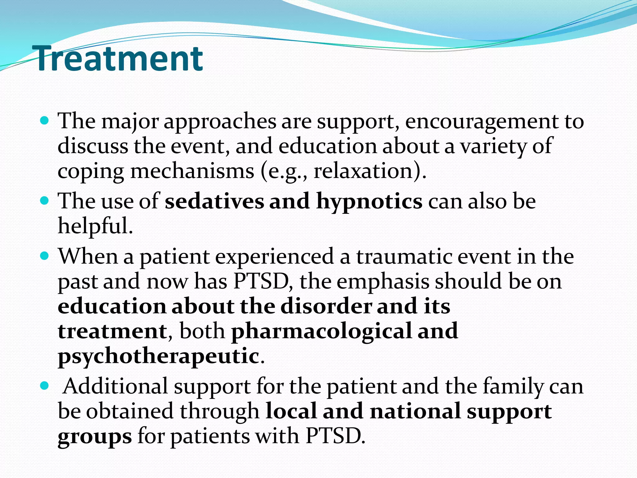 Posttraumatic stress disorder (ptsd) | PPTX