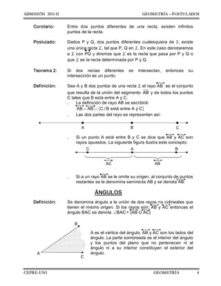 Geometría Del Postulado
