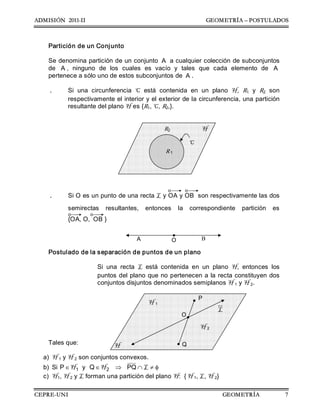 Geometría Del Postulado
