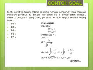 POSTULAT EINSTEIN KELAS 12 IPA | PPT
