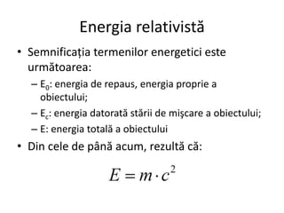 Postulatele lui einstein consecinte | PPTX