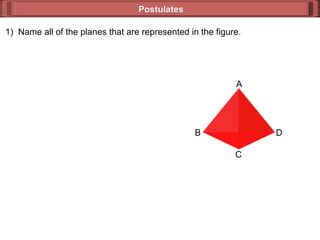 Postulates (Geometry 1_3) | PPT