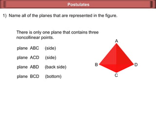 Postulates (Geometry 1_3) | PPT