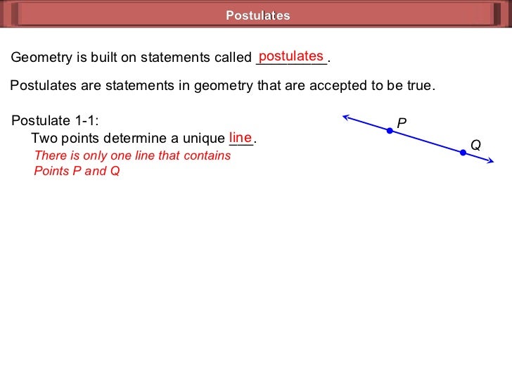 Postulates (Geometry 1_3)