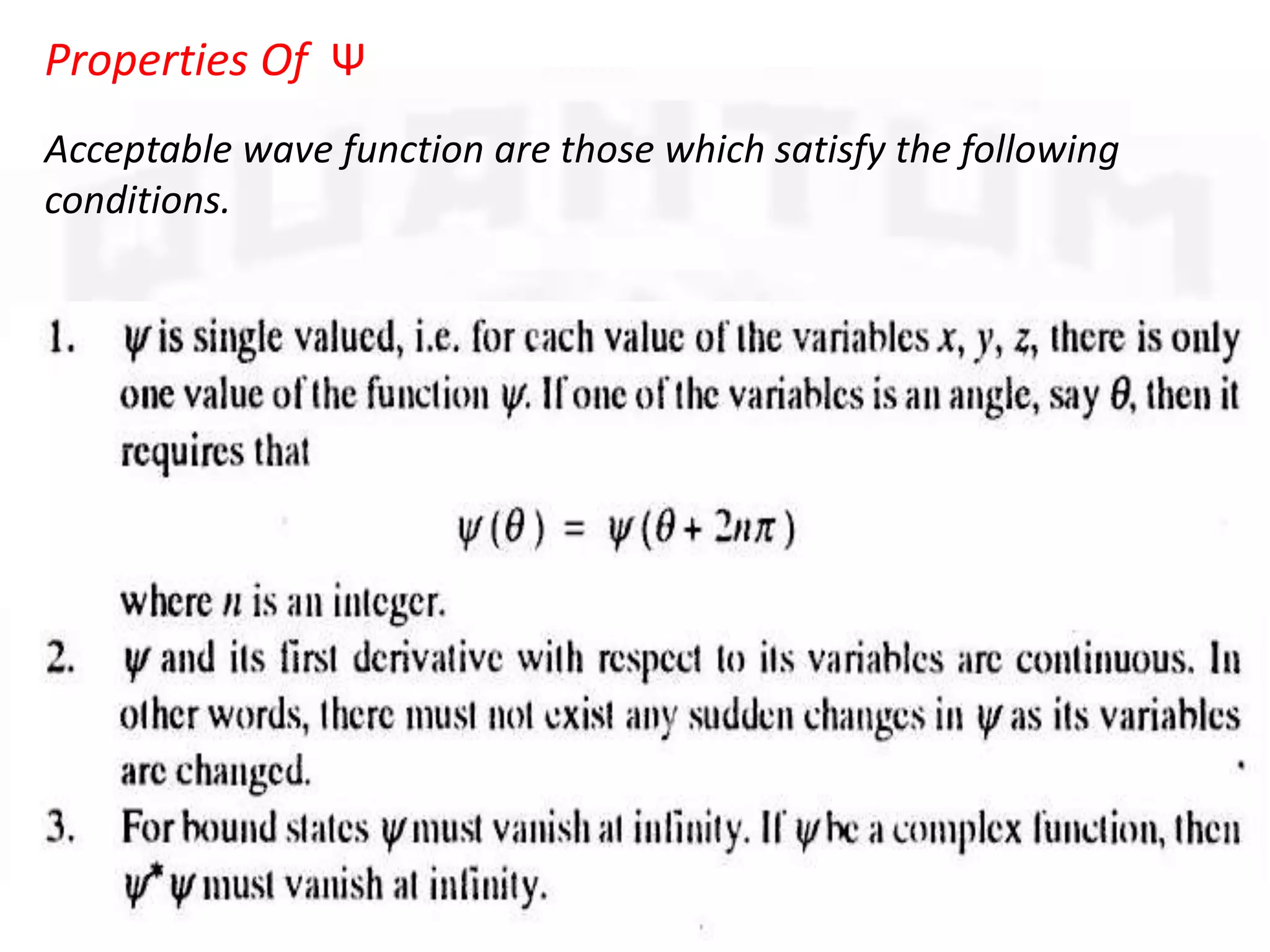 Postulates of quantum mechanics | PPTX